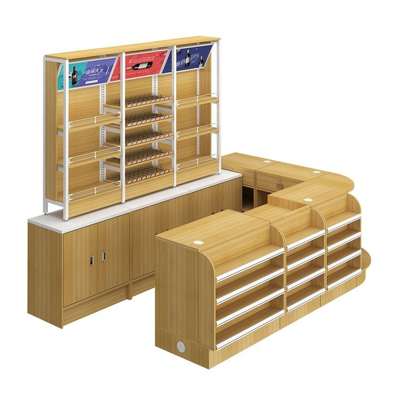 Convenience store checkout counter/supermarket counter bar/bar corner ...