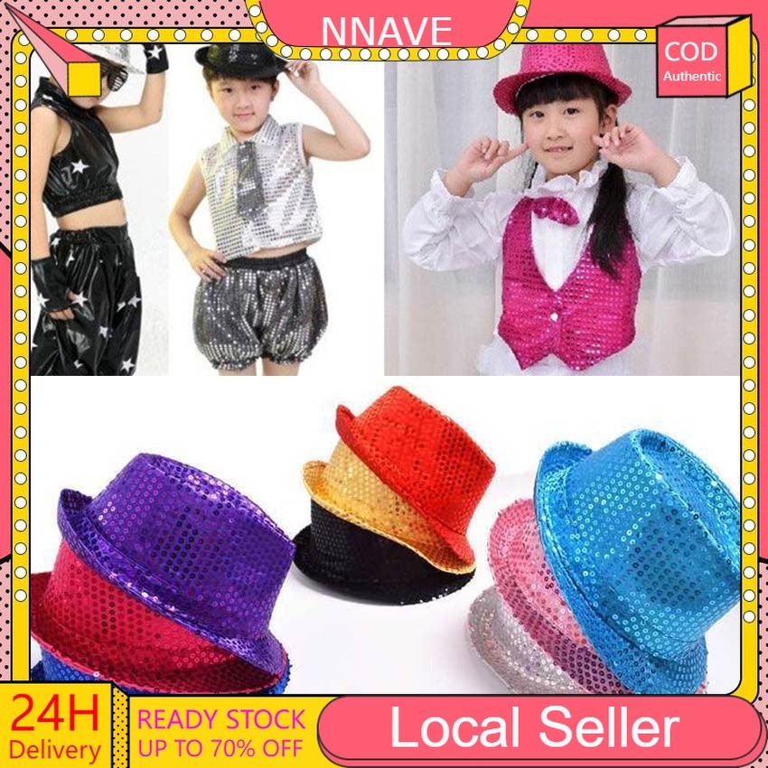 Dance Hat Hip Hop Show Glitter Hat Boys Girls Show Party Jazz Hat ...