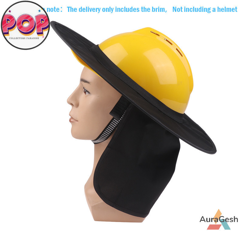 POP Summer Sun Shade Safety Helmet Neck Shield Helmets Hard Hat Sun ...