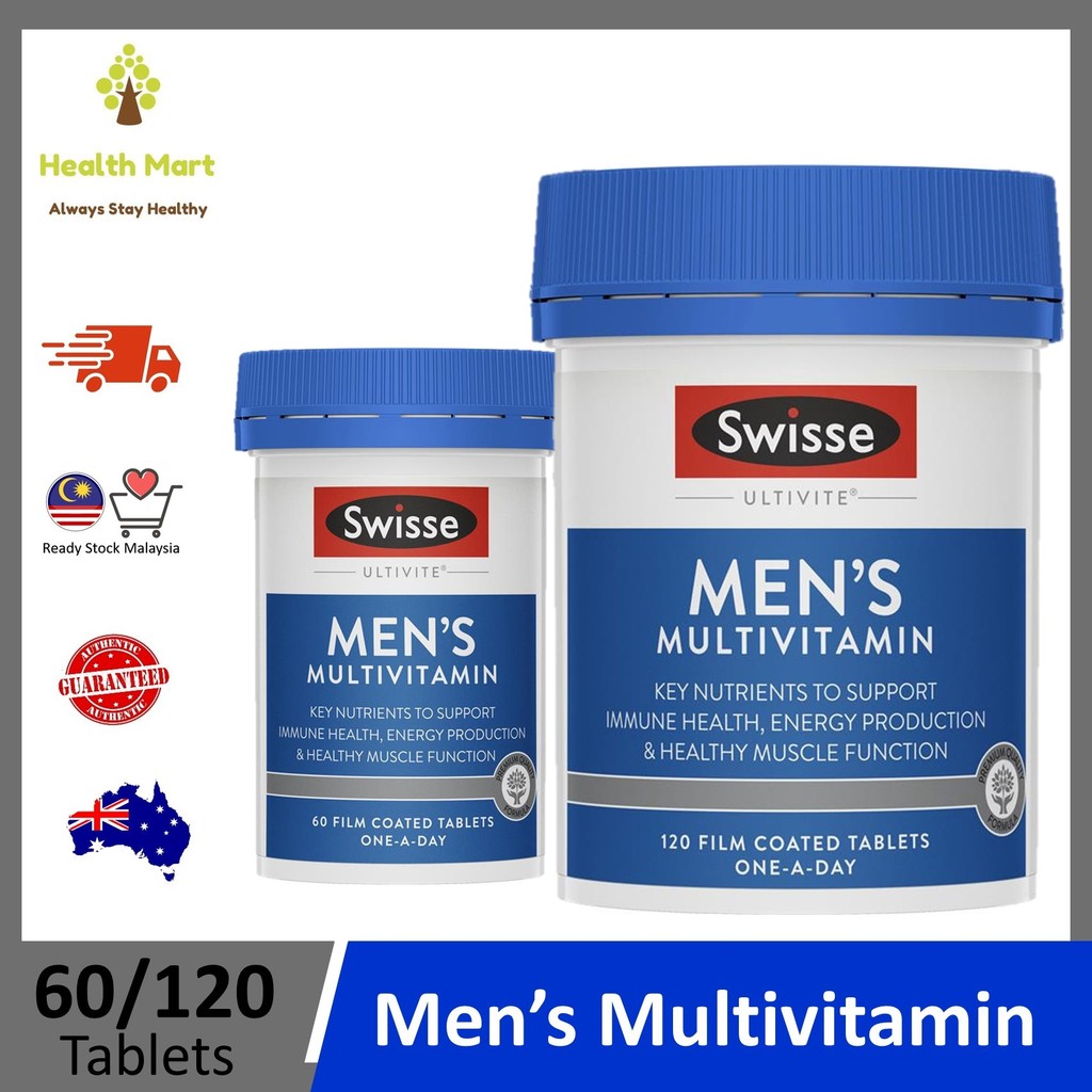 [CLEARANCE] SWISSE Men's Ultivite Multivitamin (60 / 120 tablets) | Shopee Malaysia