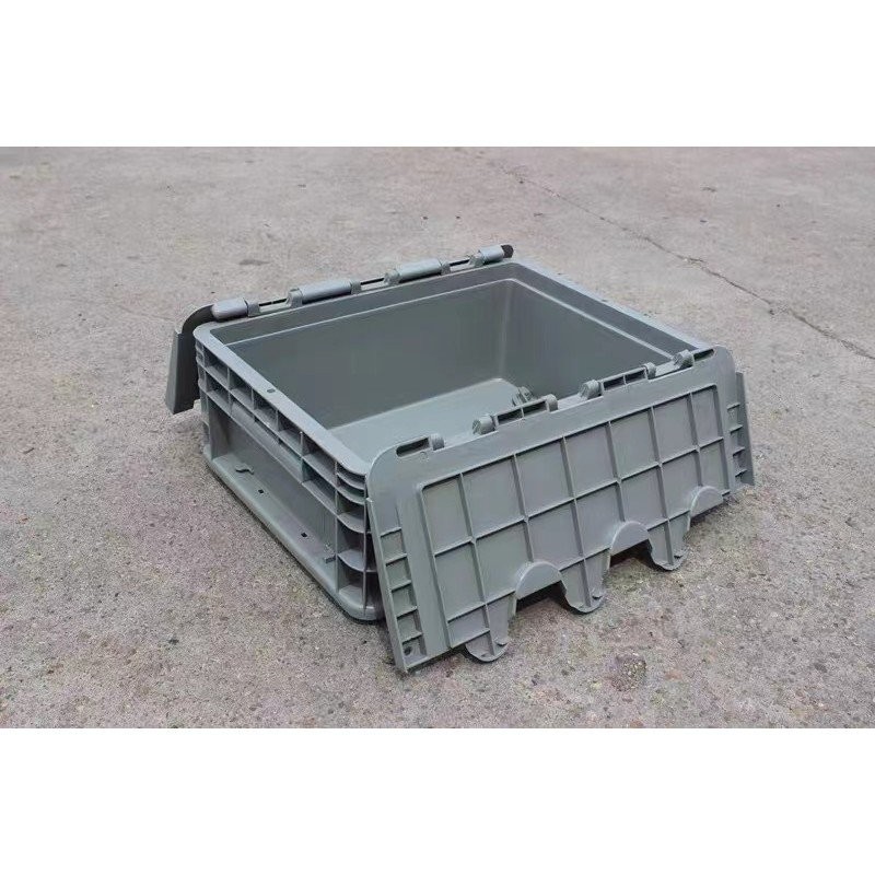 Large Turntable Box Plastic Basket Rectangular Plastic Frame Gray ...