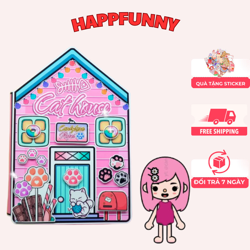 Paper DOLL HANDCRAFT TOY CADY HOUSE PAPPER PORCELAIN SWEET CANDY ROOM ...