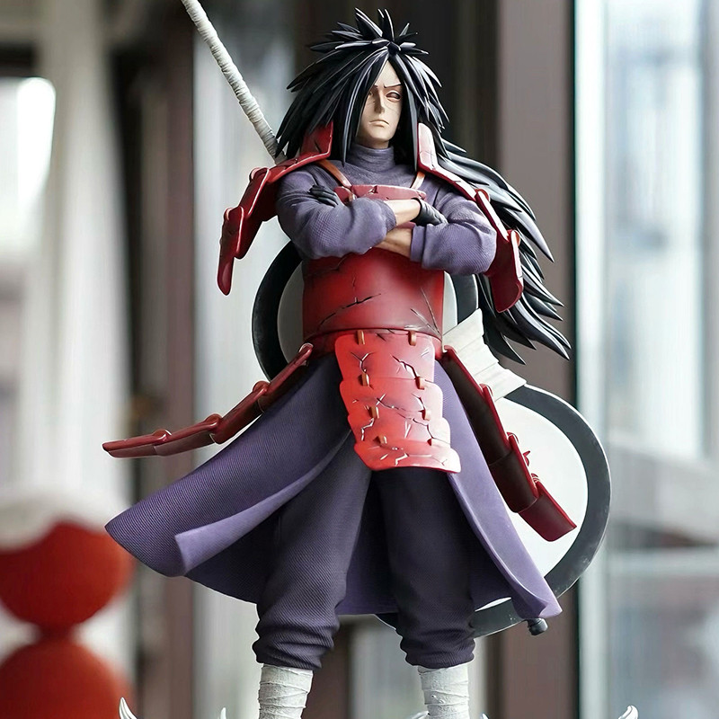 42cm Japanese Anime Naruto Shippuden 1/4 Uchiha Madara Statue Figure ...