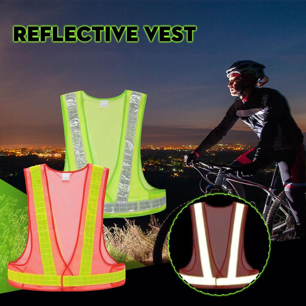 Safety Reflective Vest Motorcycle Riding Safety Vest V-shaped T8b3 | Shopee Malaysia