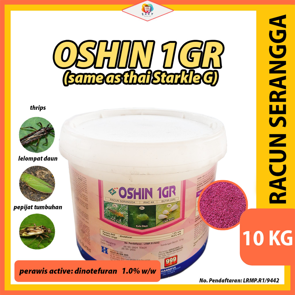 Oshin 1gr 10Kg Racun Serangga Dinotefuran 1% penghapus mealybug kutu afid koya daun pepijat ...