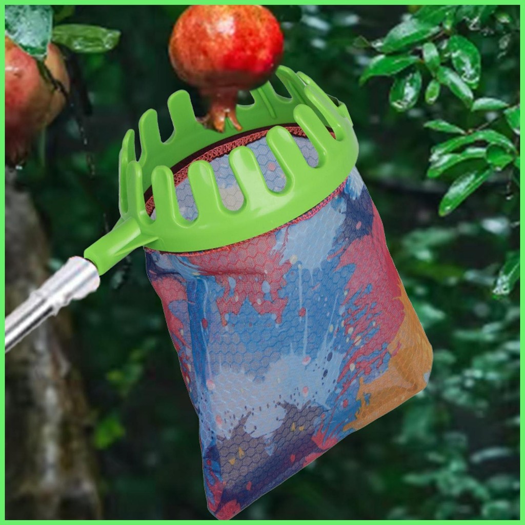 Fruit Tree Picker Tool Nano Mesh Pocket Fruits Catcher Bag Fruit Picker ...