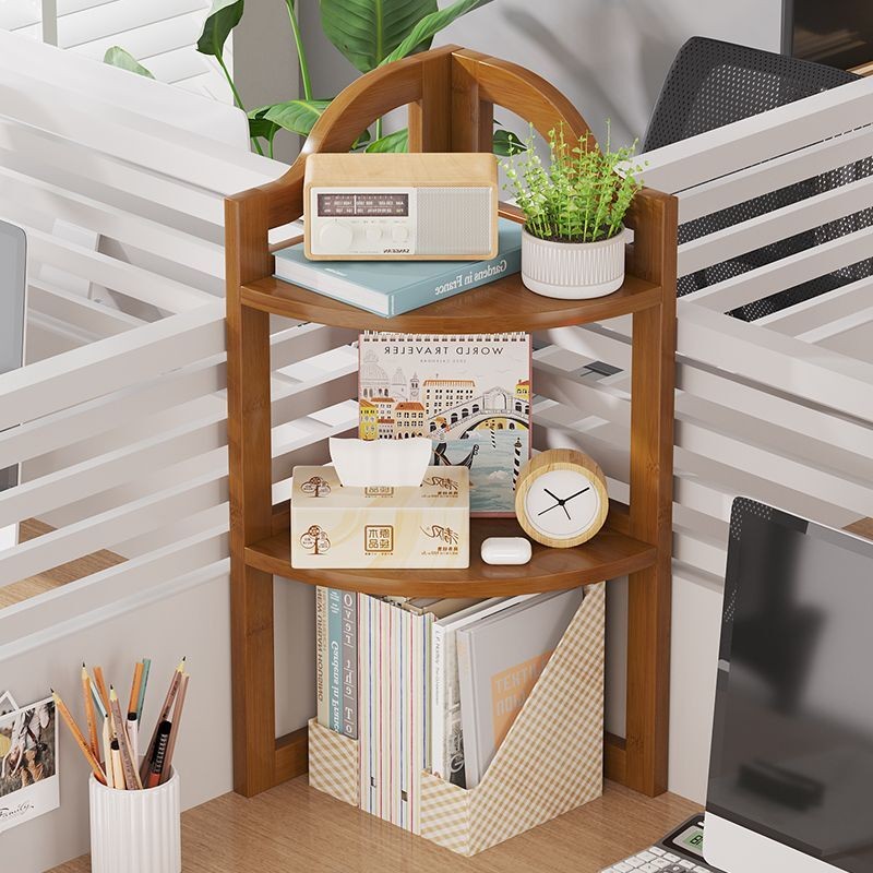 Office Desktop Shelf Workstation Corner Triangle Shelf Desktop ...
