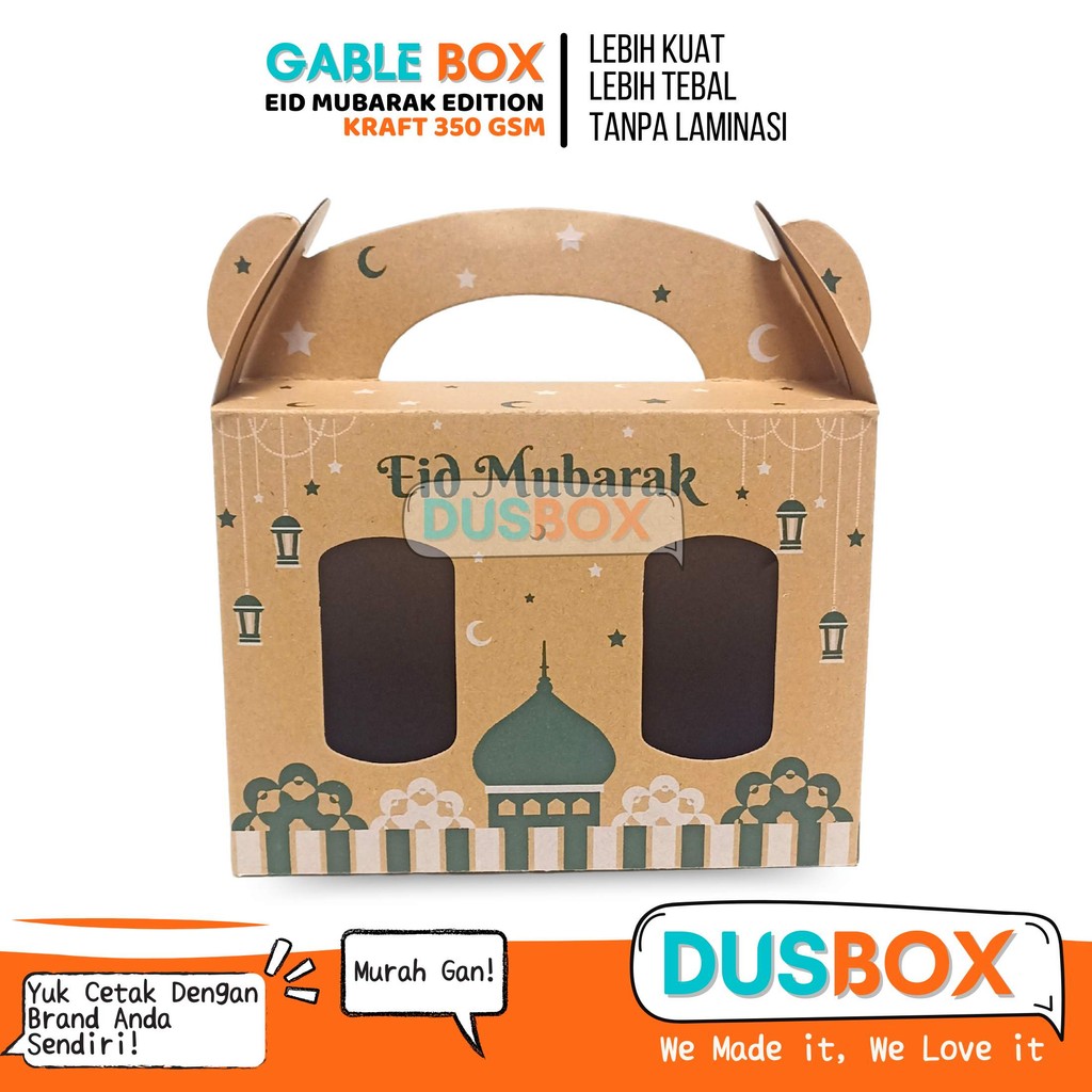 Gable Box Jar / Gable Box Eid Mubarak Edition / Gable Box Jar Tube ...