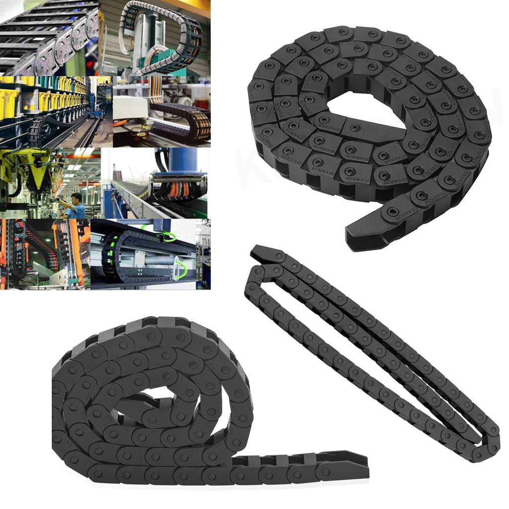 Plastic Cable Chain Wire Carrier Drag Chain With End Connector Chains ...