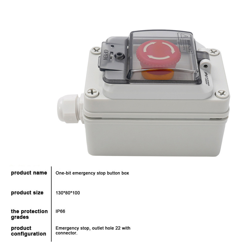 [GGG-0523 CRAZYSPE-MY]Estop Switches with Box e-Stop Box Stop Push Button Switch With Box ...