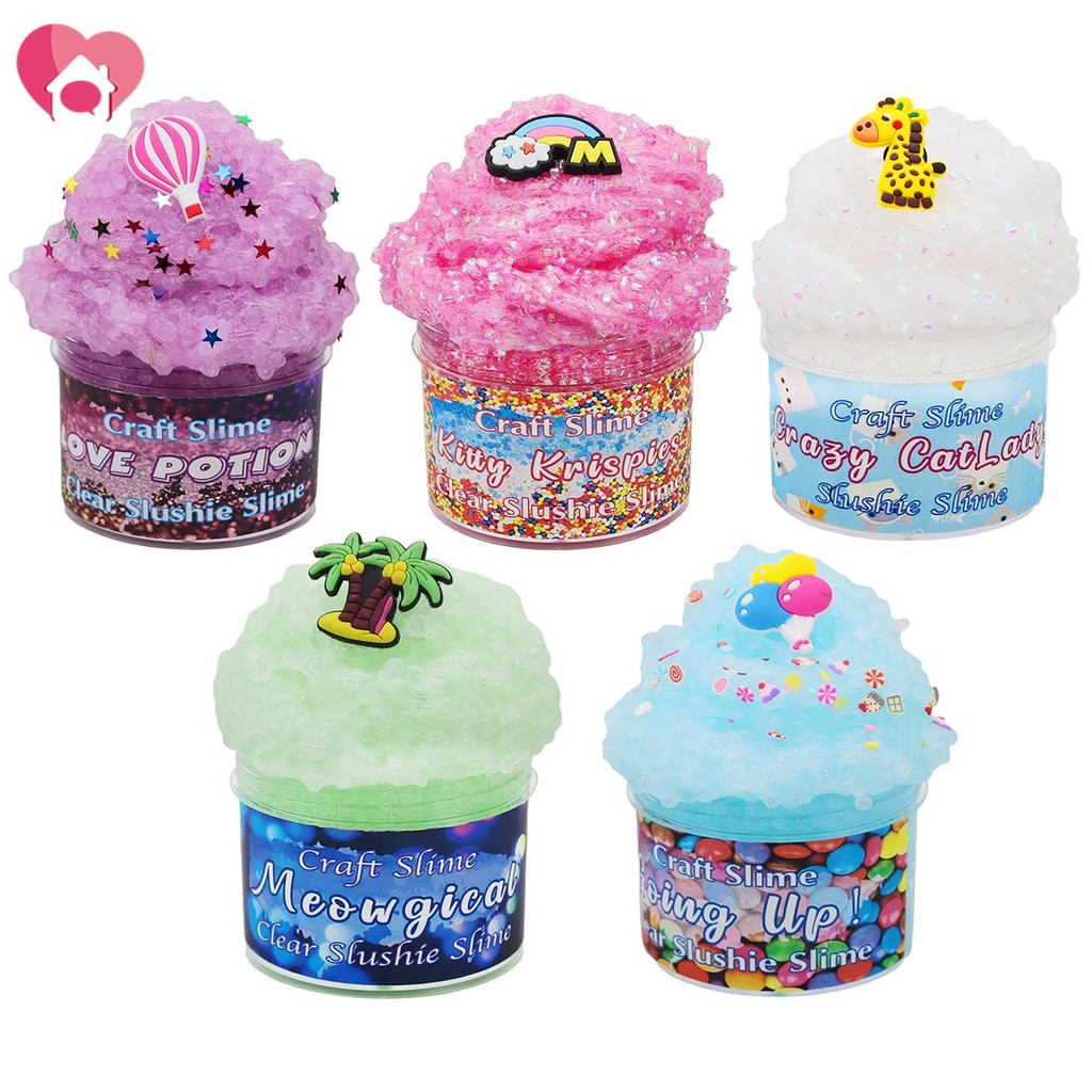 60ml Slime Kit Butter Slime Snow Rice Kit Soft and Non-Sticky Fluffy ...