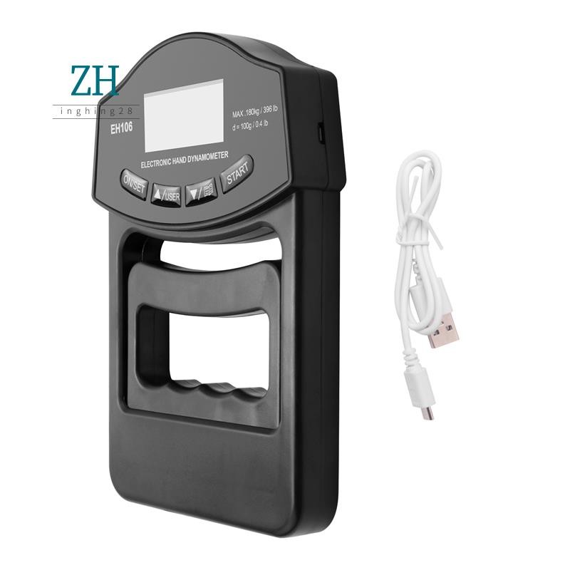 Grip Strength Tester, 396Lbs/180Kg Digital Hand Dynamometer Grip ...