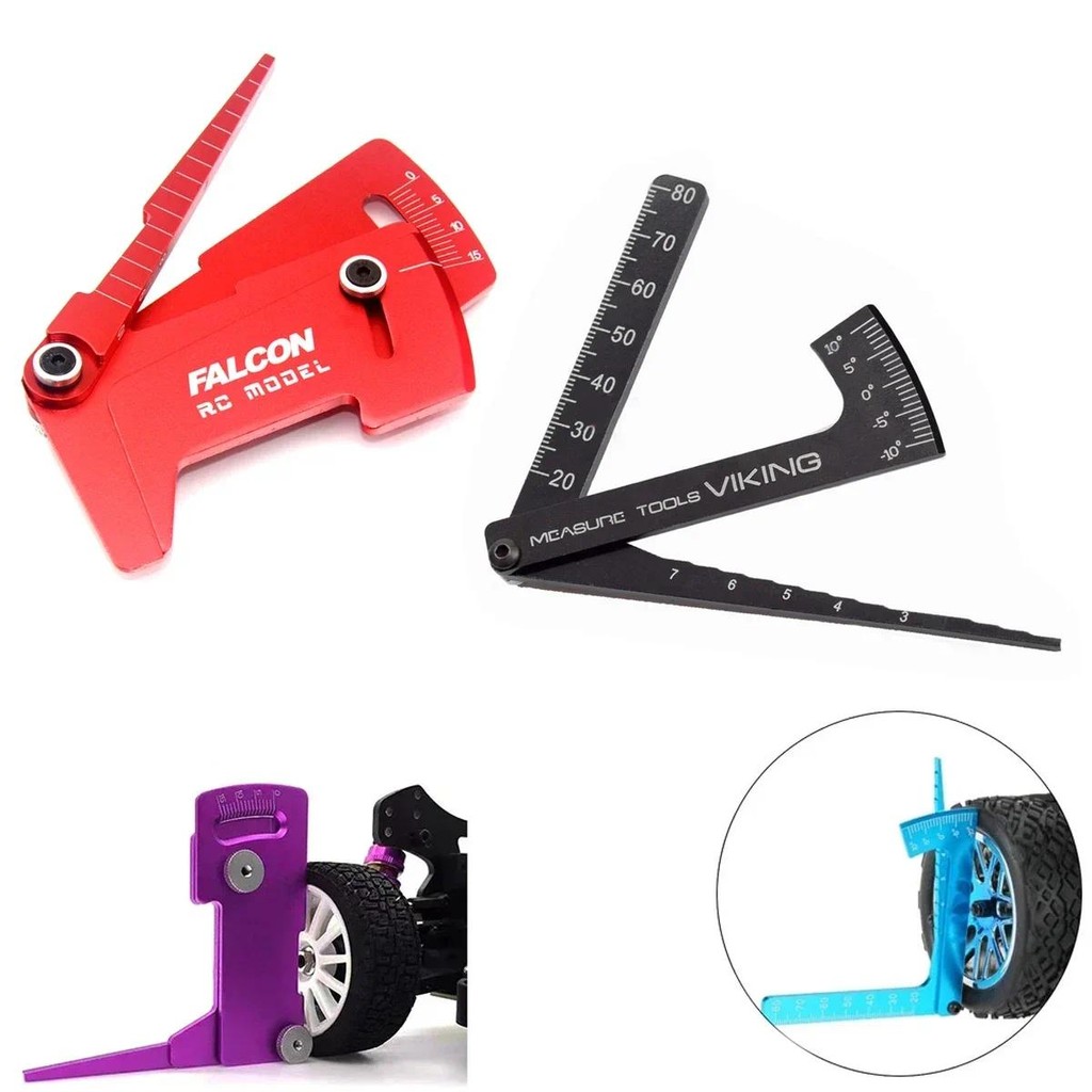 Camber Gauge 3 in 1 Ride Height Gauge Tool Scale Adjustable Ruler For ...