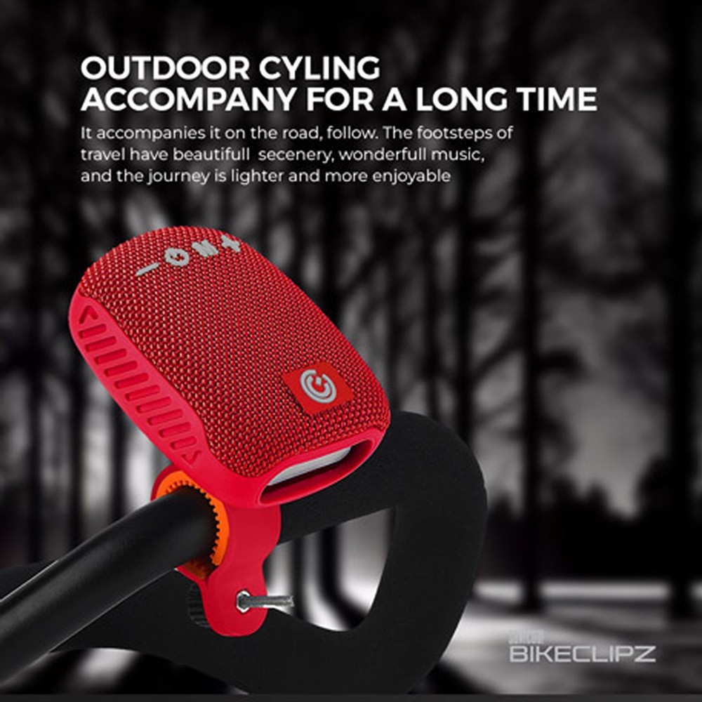 SonicGear Bike Clipz Bluetooth 5.3 | IPX 5 | Outdoor Cycling Speaker with Phone Answering ...