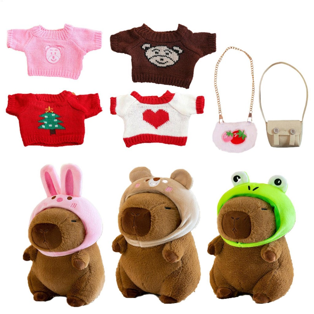 Capybara Plush with Clothes Capybara Plushies Hugging Cute Capybara ...