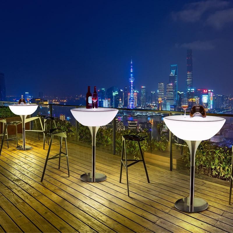 Ktv Luminous High-Foot Table Bar Table Bar Table Chair Combination ...