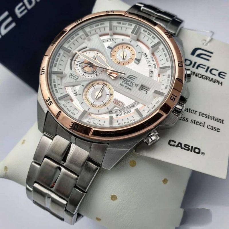 SET Casio Edifice EFR-556 Chronograph Stainless steel Watch For Men ...