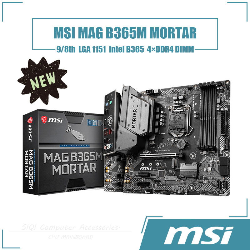 [NEW] MSI MAG B365M MORTAR Motherboard 4xDDR4 DIMM LGA 1151 Intel B365 ...