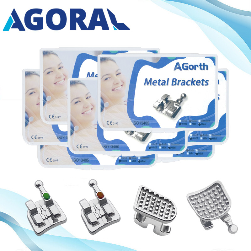 Agoral 5/10Boxes Dental Orthodontic Brackets Braces Metal Monoblock ...