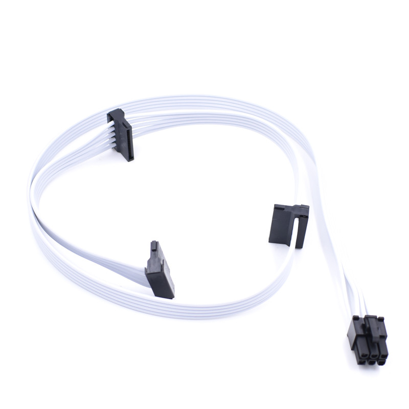 PSU Modular PERIPHERAL&SATA 6PIN to 3*SATA port Power supply Cable for ...