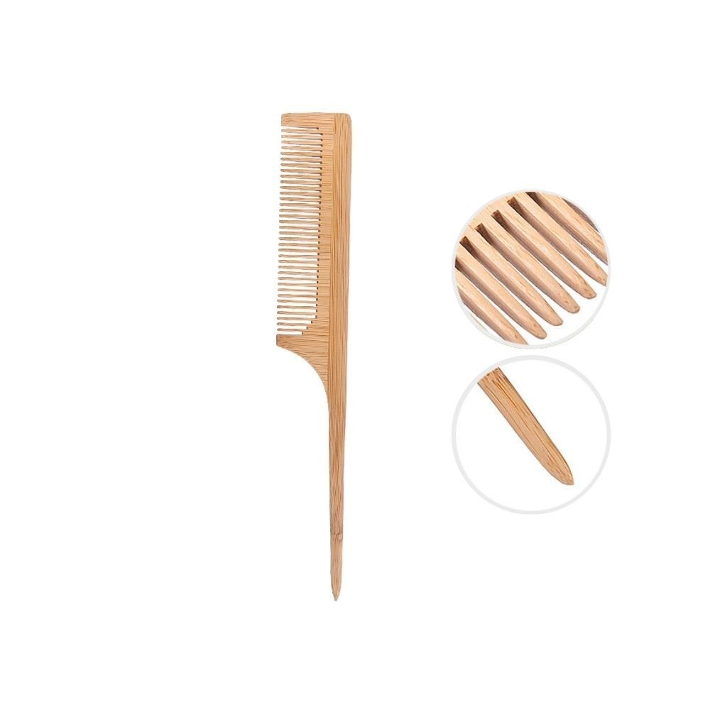 PROFESSIONAL Bamboo Made Tail Comb (JS) | Shopee Malaysia