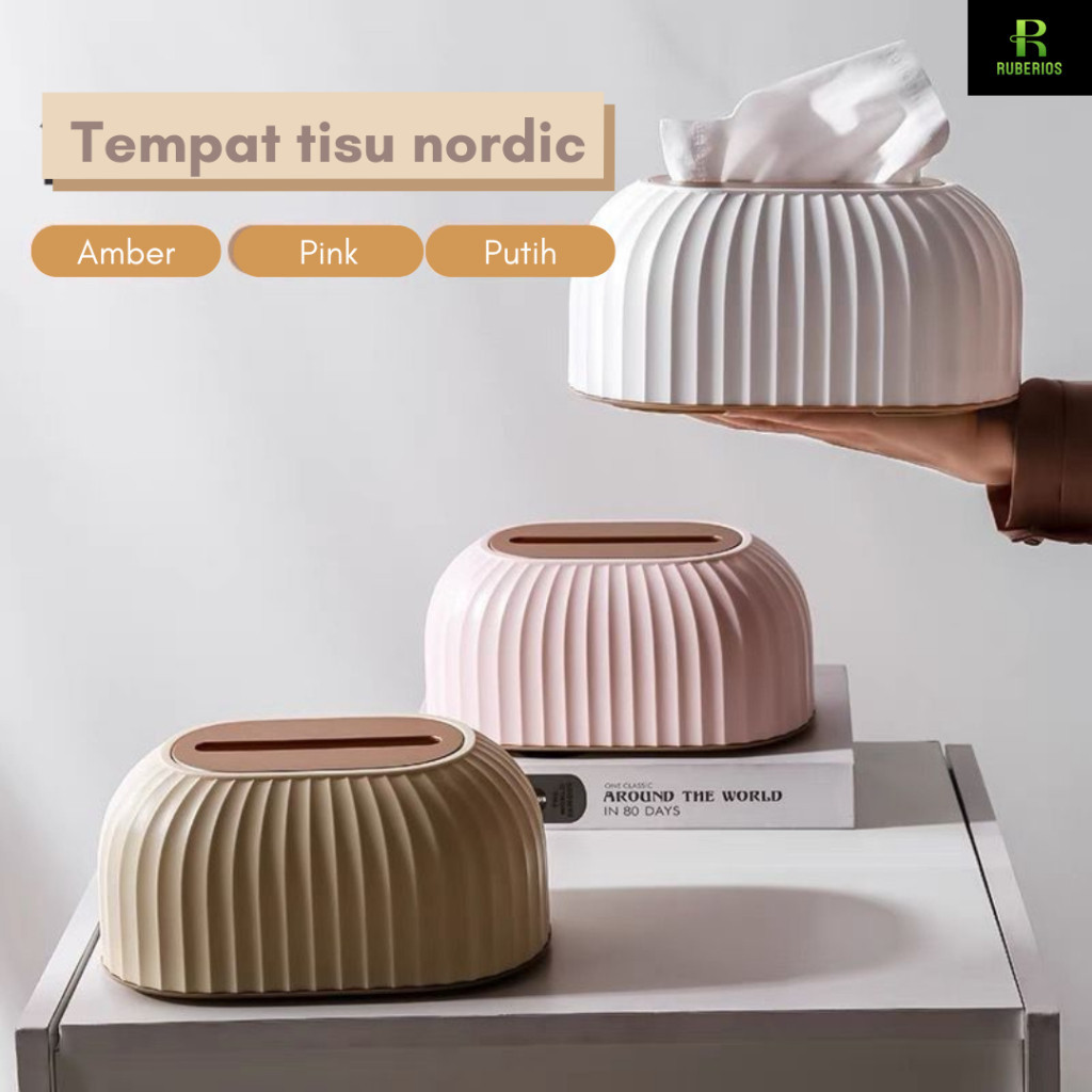 Alby Mart Tissue Box Aesthetic Tissue Storage Box Minimalist Nordic ...