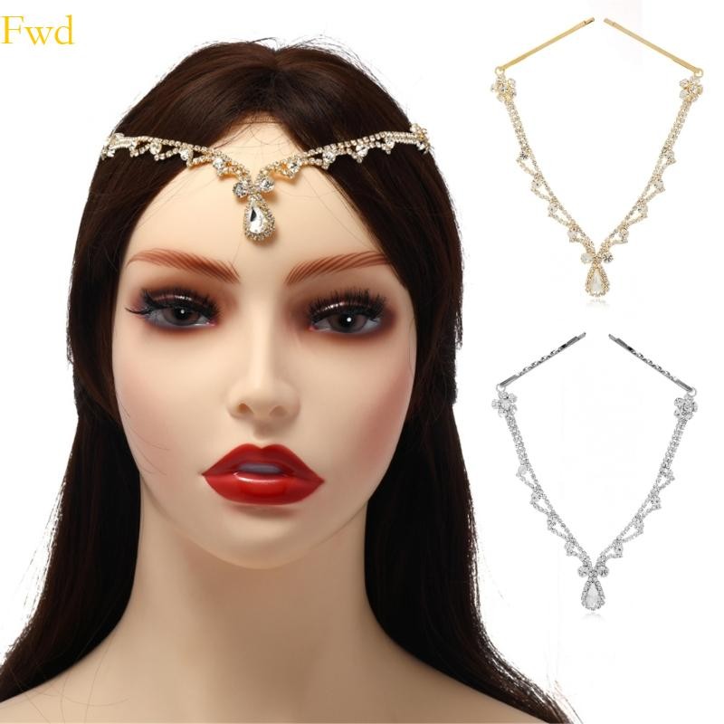 Fwd Forehead Chains Boho Crystal Headpiece for Rhinestone for Head ...