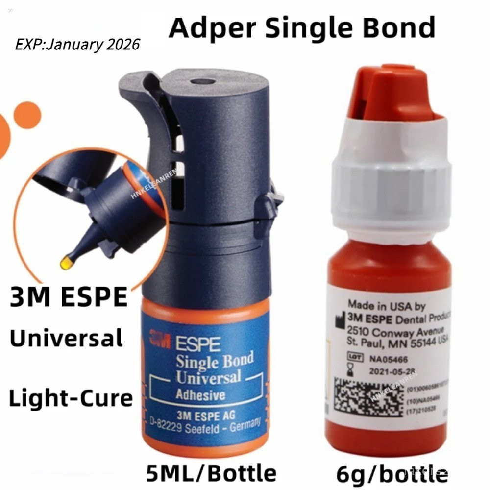 3M ESPE Adper Single Bond Adhesive Total-Etch Dental Universal Adhesive Light-Cure Composite ...