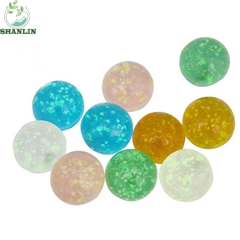 SHANLIN Glass Marbles Marble Games Glow in The Drak 12mm Marble Run ...