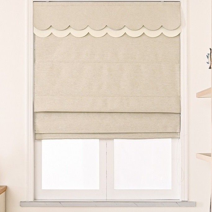 Roman Curtains Cow Solid Blue Inner Casement Window Blackout Short ...