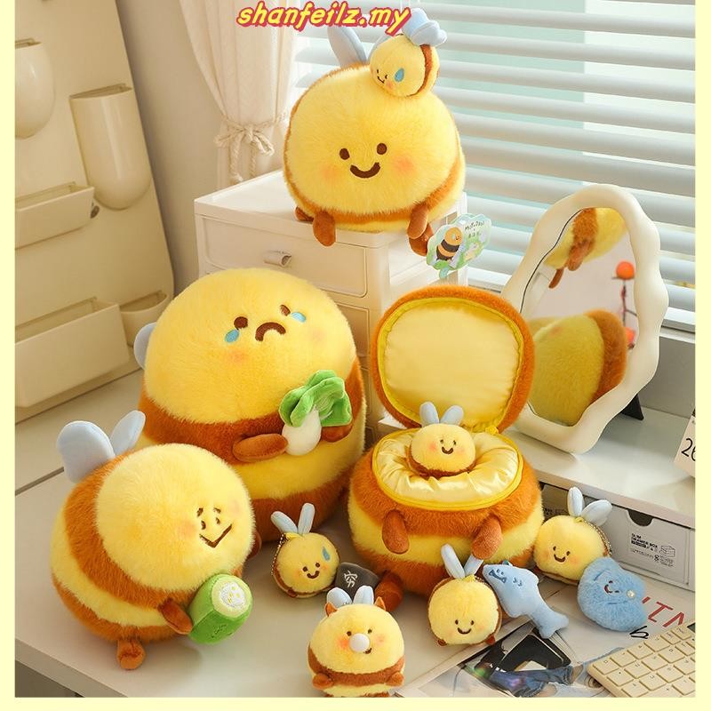 AVUKA Bee Doll Plush Toy, Bee Shape Shark Bee Bees Bear Plush Dolls ...