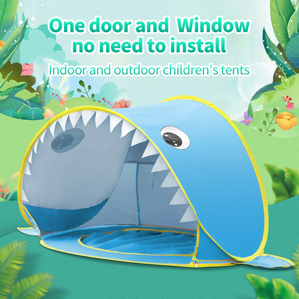 Kids Baby Beach Tent Uv-protecting Sunshelter Pop Up Portable Shade ...