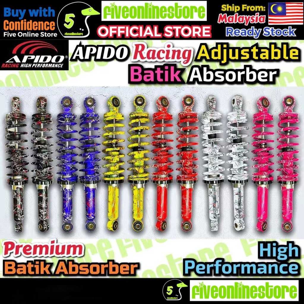 Apido Batik Absorber Adjustable Gas 330mm EX5 Dream HP High Power 4T ...
