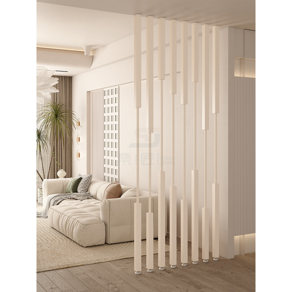 Cream Style Living Room Screen Post Decoration Entrance Door Blocking ...