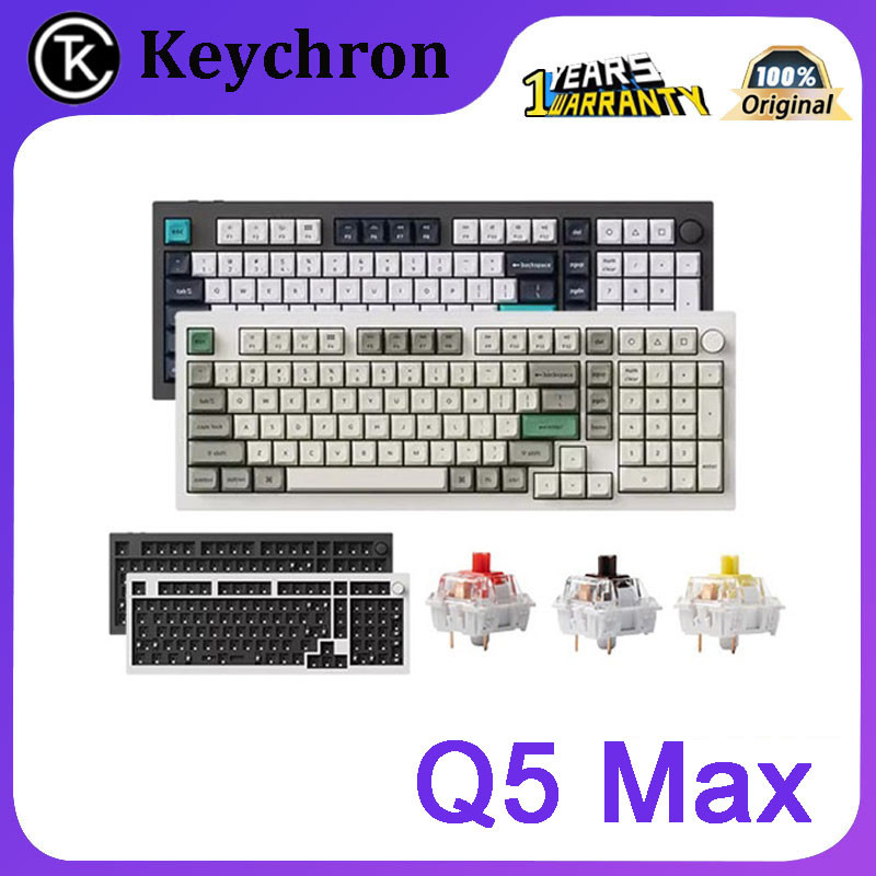 Keychron Q5 Max QMK/VIA Wireless Custom Mechanical Keyboard | Shopee ...