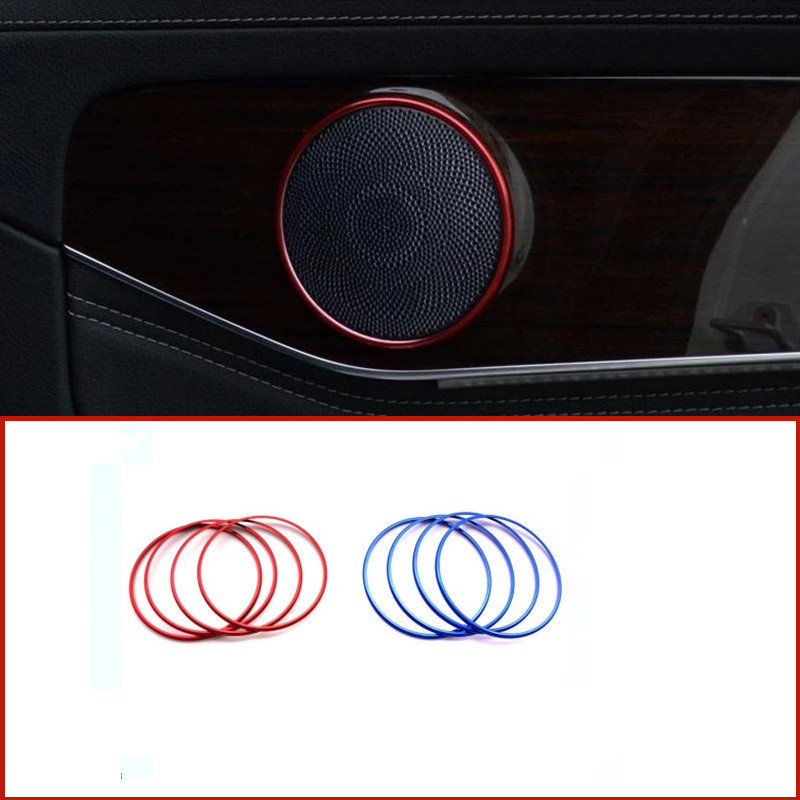 Aluminium alloy Car Audio Speaker Car Door Loudspeaker Trim Ring Cover ...