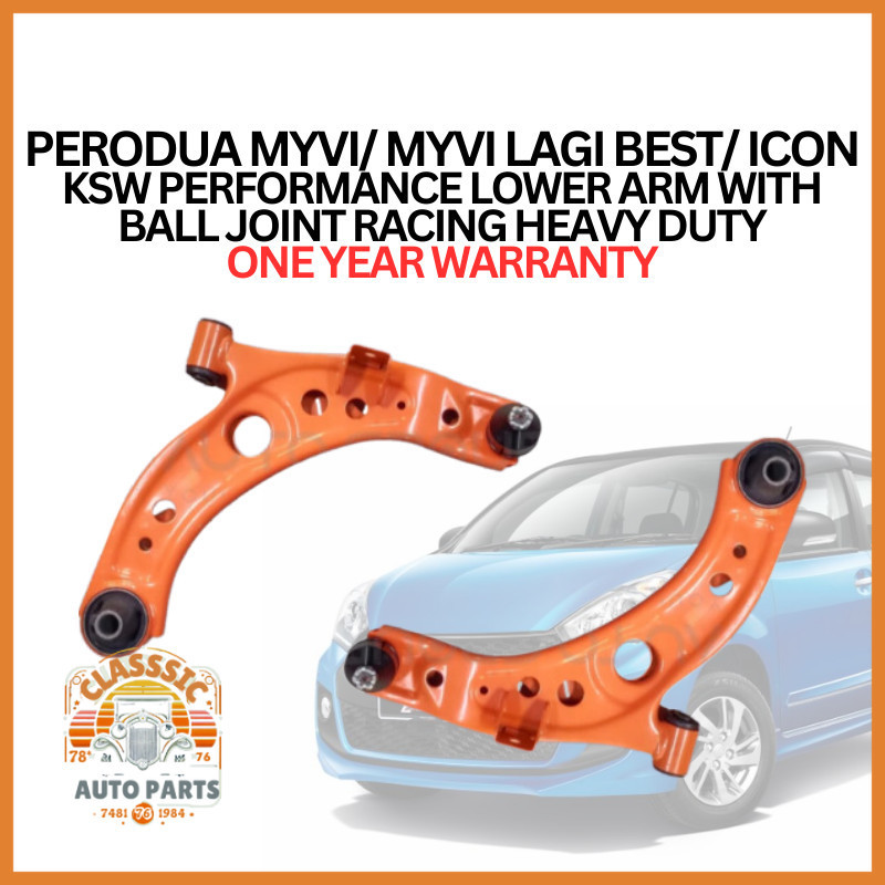PERODUA MYVI/ MYVI LAGI BEST/ ICON KSW PERFORMANCE LOWER ARM WITH BALL ...