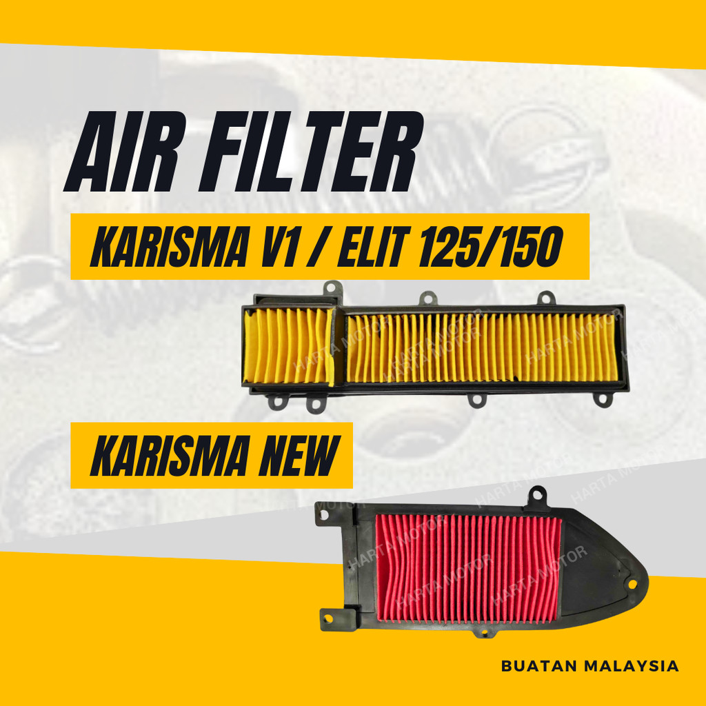 KARISMA V1 ELIT 125 AIR FILTER - KARISMA NEW V2 ELIT125 ELITE 150 ...