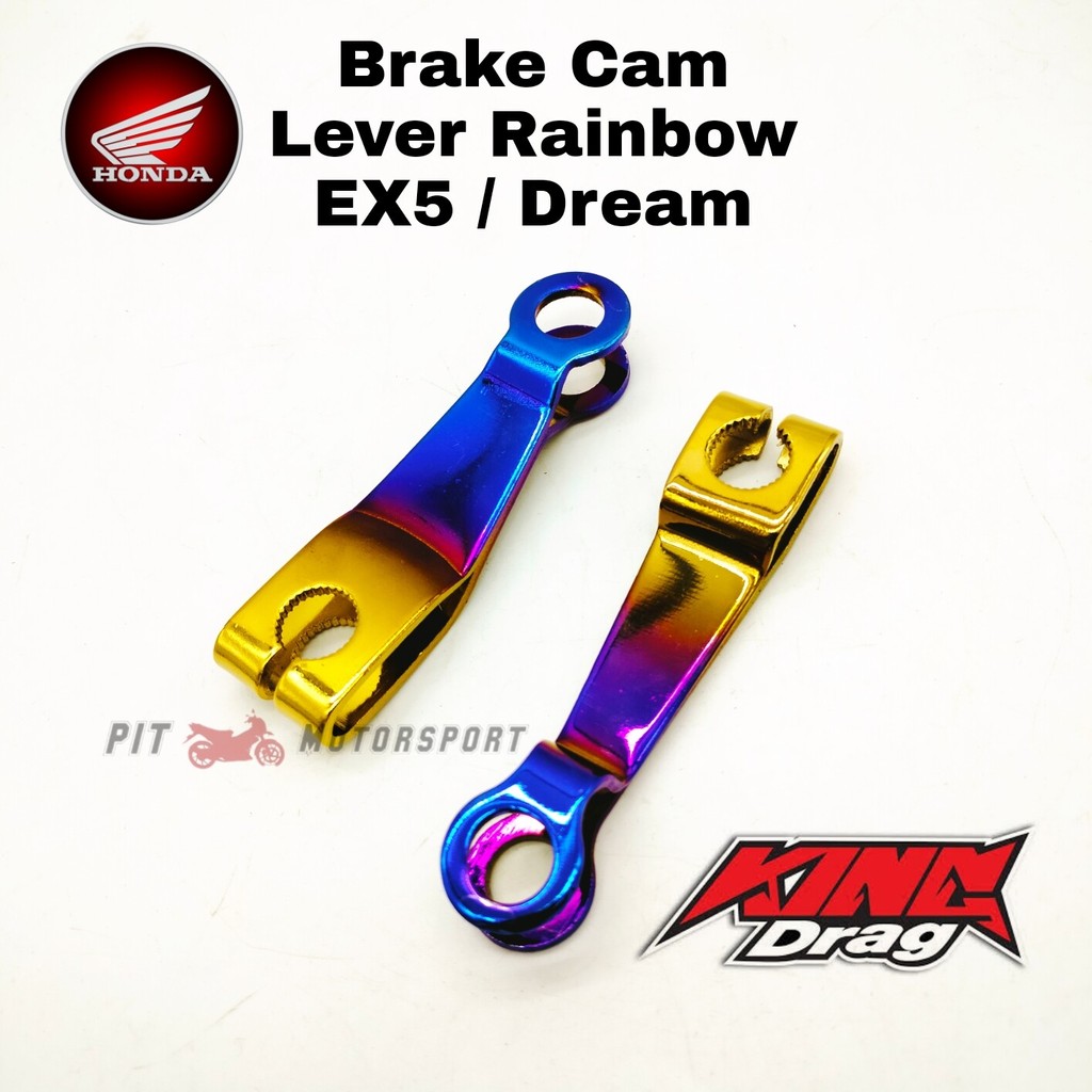 HONDA EX5 DREAM BRAKE CAM LEVER TELINGA BRAKE BREAK BATANG FRONT & REAR TITANIUM ] W100 C70 GBO ...