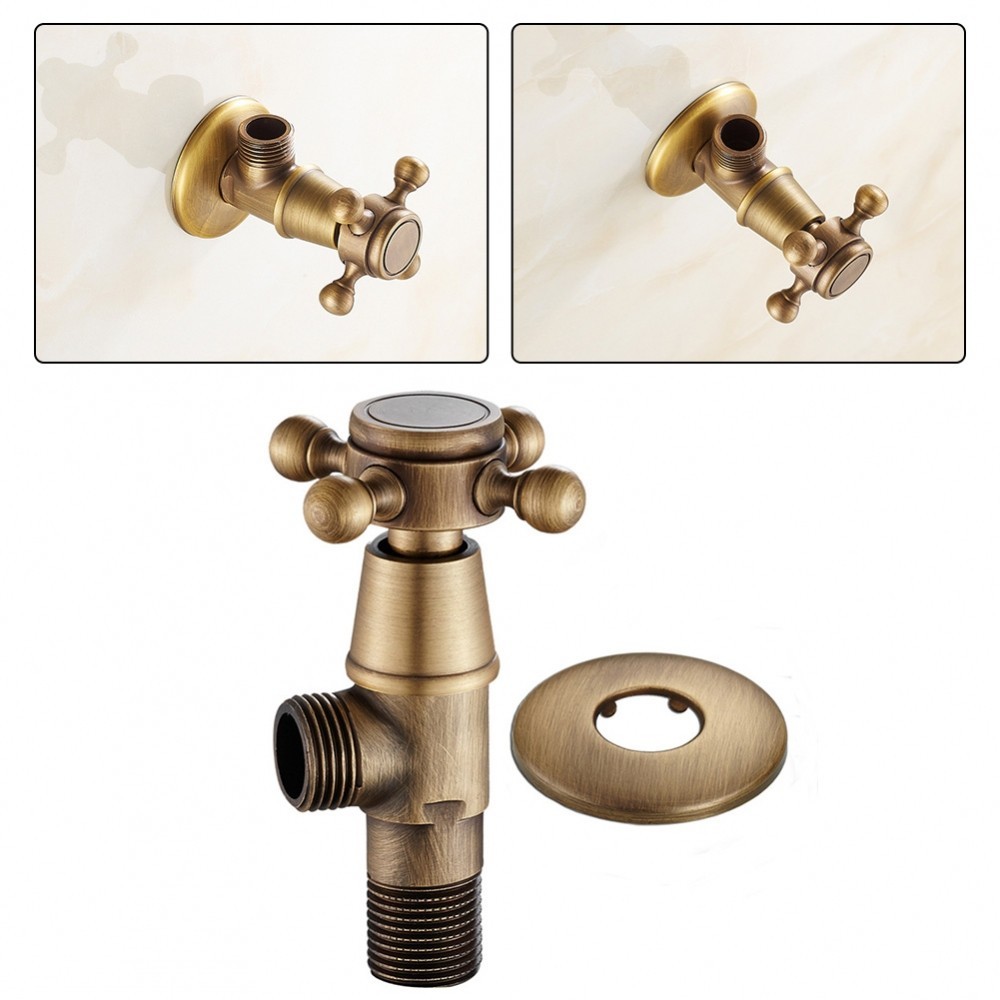 Antique Brass Valve Handle Diameter 65mm Easy Installation G1/2 ...