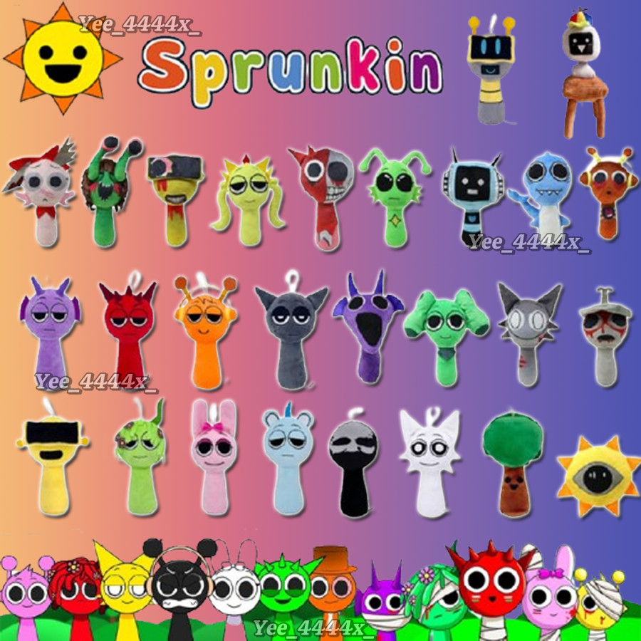 Game Sprunki Incredibox Plush Doll Various styles Sprunki Song Figure ...
