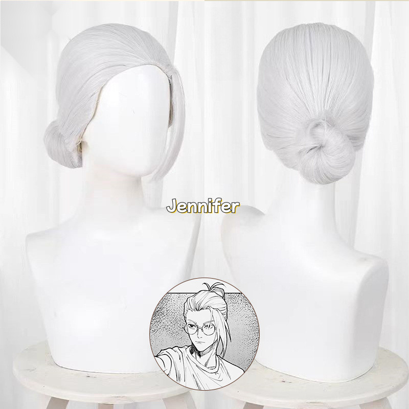 Sakamoto Days Sakamoto Taro Cosplay Wig 30cm Silver White Big Back ...
