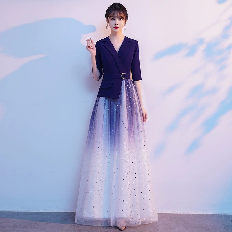 formal dress Maxi dress Elegant Banquet Evening Dress Dress Autumn ...