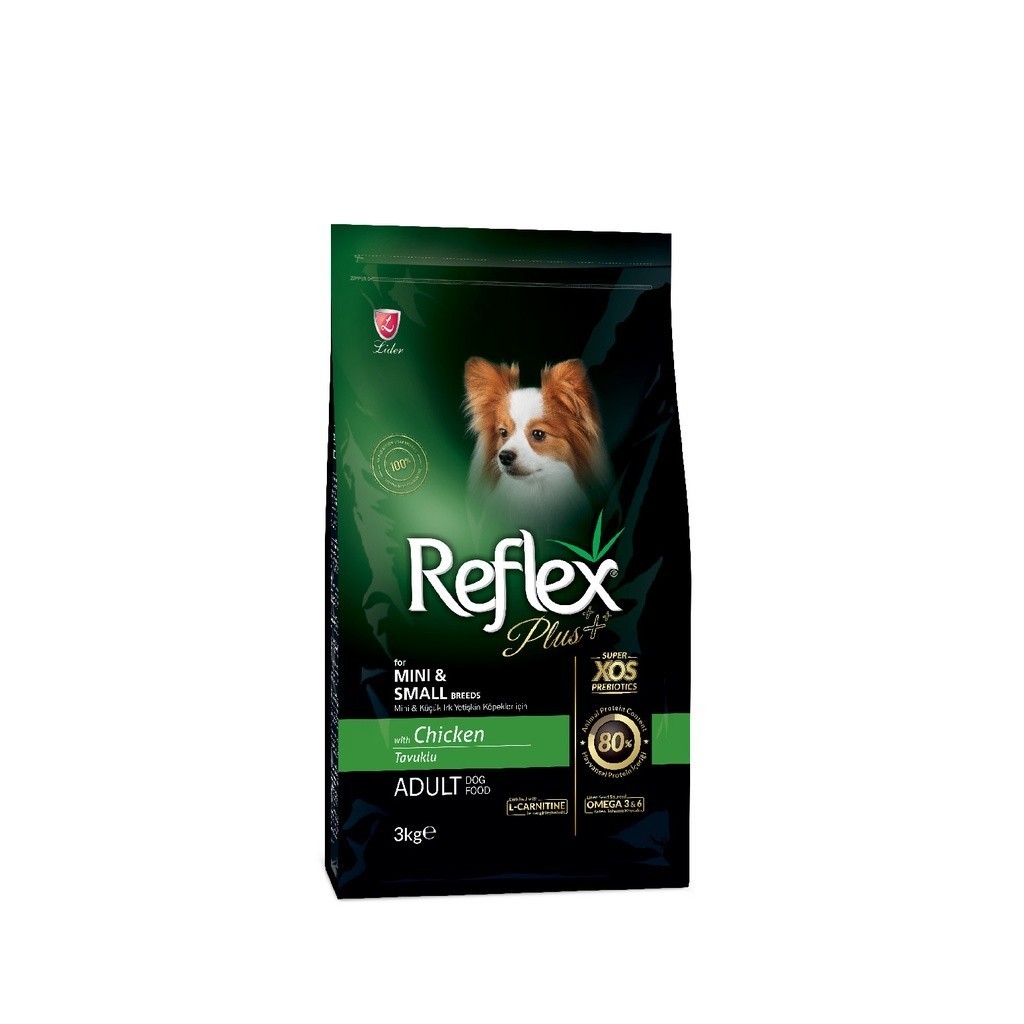 Reflex Plus Super premium Dog Dry Food (3kg Original Pack) Kibbles ...