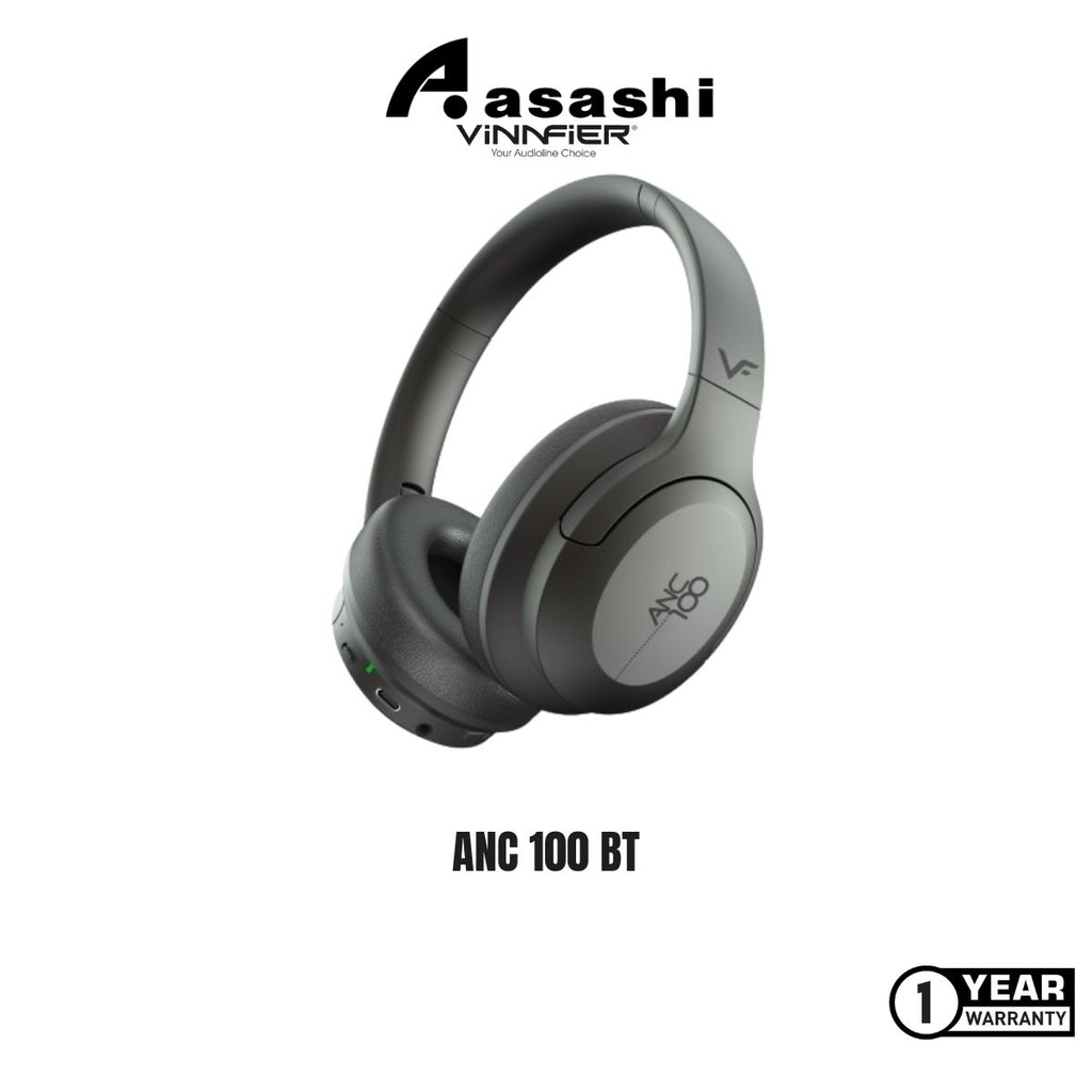 Vinnfier VF ANC 100 BT Noise Cancelling High Performance Bluetooth ...