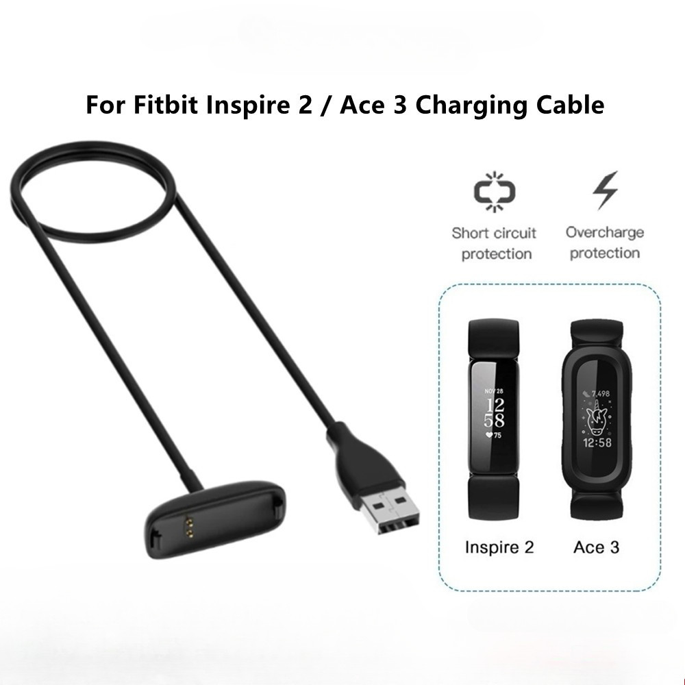 USB Charging Cable for Fitbit Inspire 2 Replacement Charger for Fitbit ...