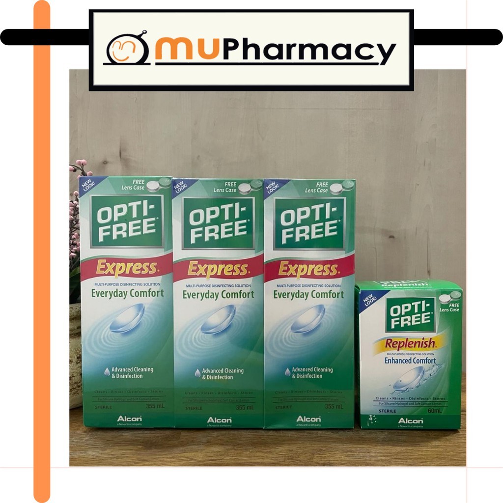 Alcon Opti-Free Express Everyday Comfort Lens Solution 355ML/ 3X355ML ...