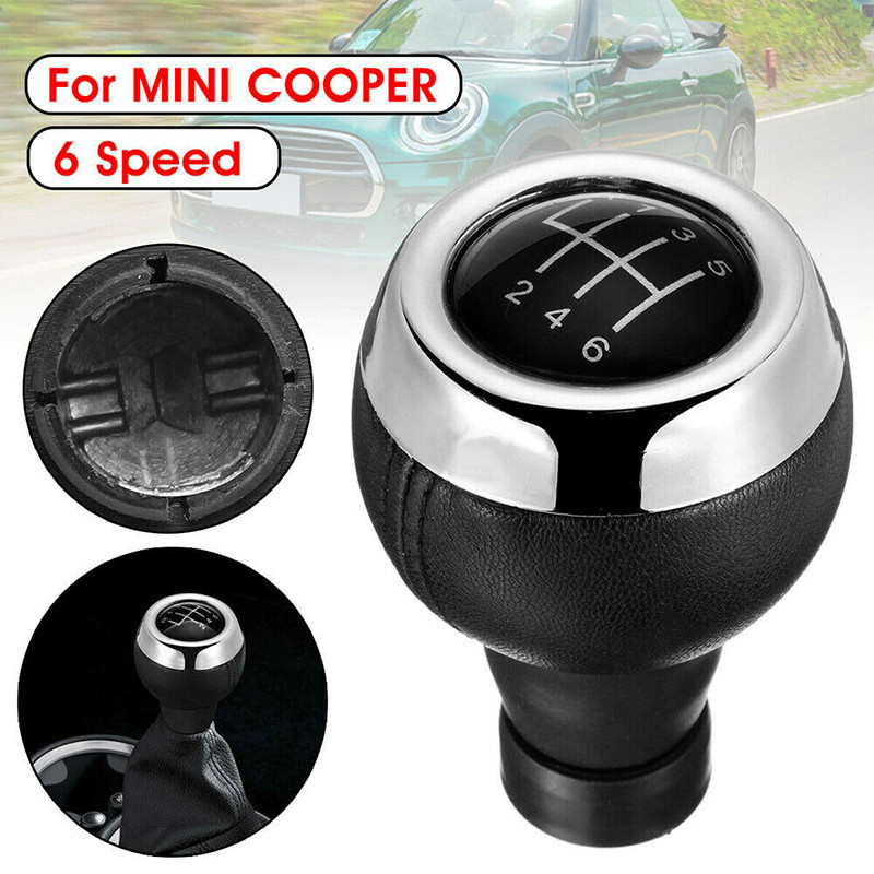 POSSBAY 6 Speed Car Gear Shift Knob Manual Transmission for Mini Cooper ...