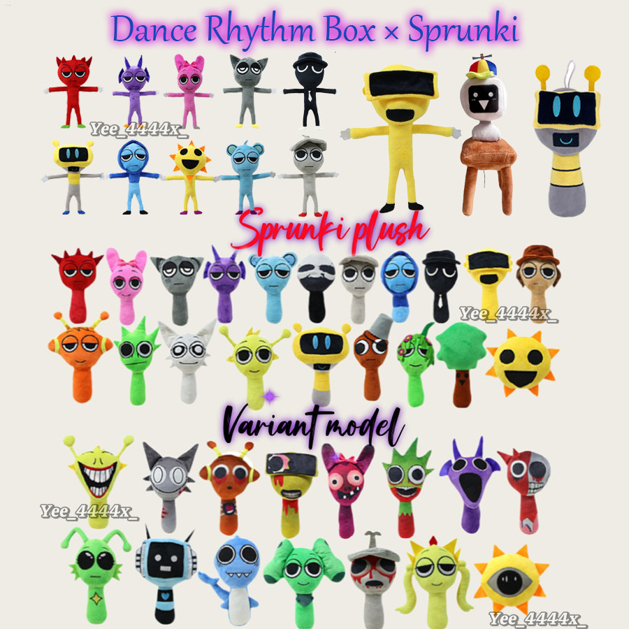 Dance rhythm Box × Sprunki Plush Toys New Sprunki Incredibox Plushies ...