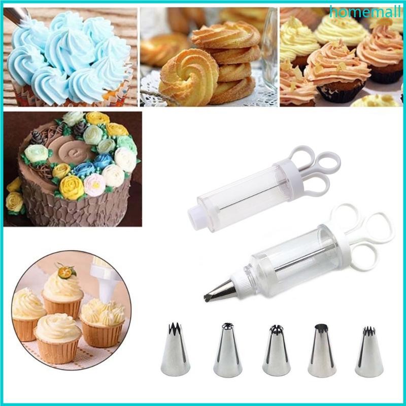 HO Icing Dispenser Cupcake Filling Injector Dessert Cream Piping with 5 ...
